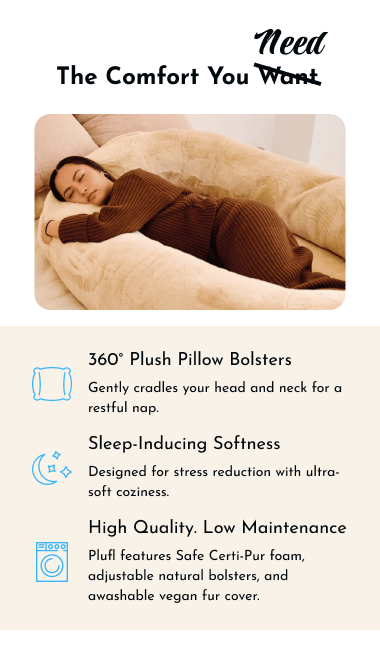 The Original Human Dog Bed | Giant Dog Beds for Humans | Plufl